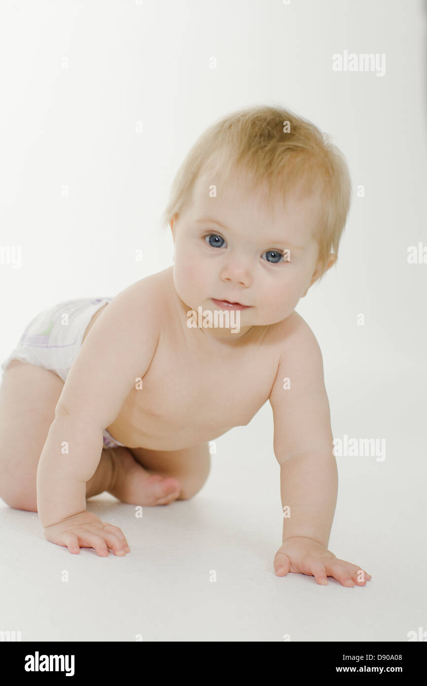 A baby crawling Stock Photo - Alamy