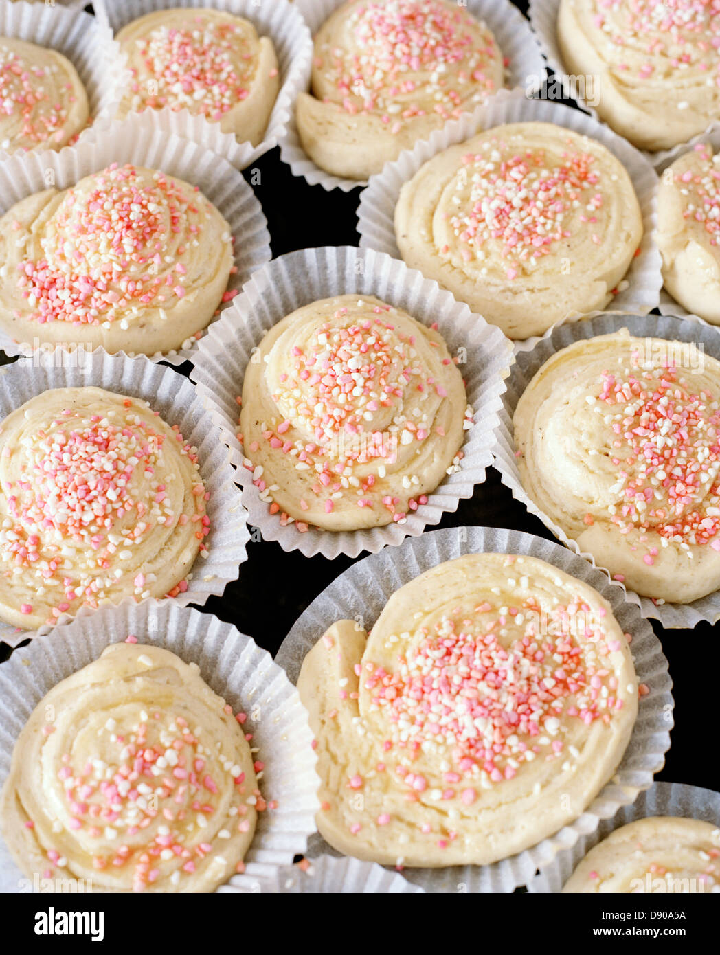 Buns with sprinkles Stock Photo - Alamy