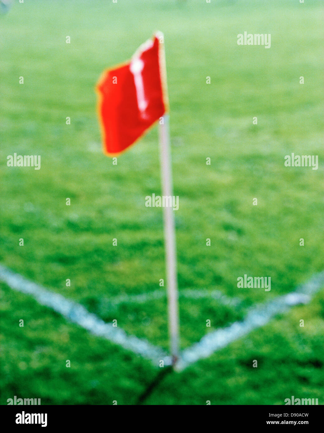 A flag in a corner of a soccer field, Oland, Sweden Stock Photo - Alamy