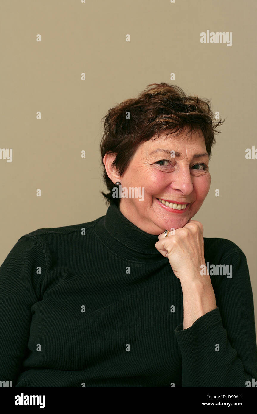 Portrait of smiling scandinavian older woman, Sweden Stock Photo - Alamy