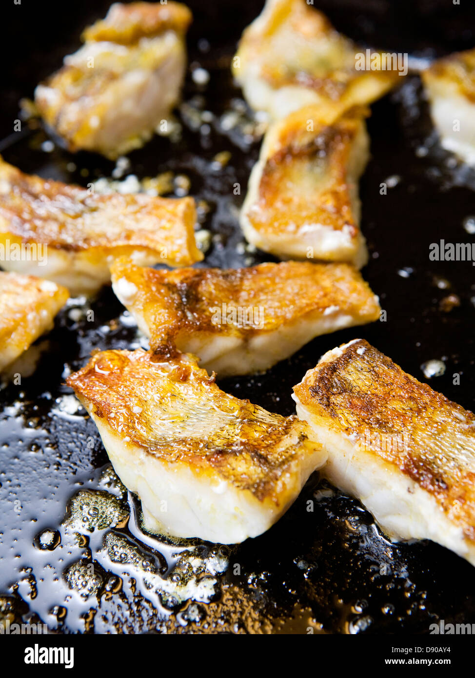 Fried fish, close-up, Sweden Stock Photo - Alamy