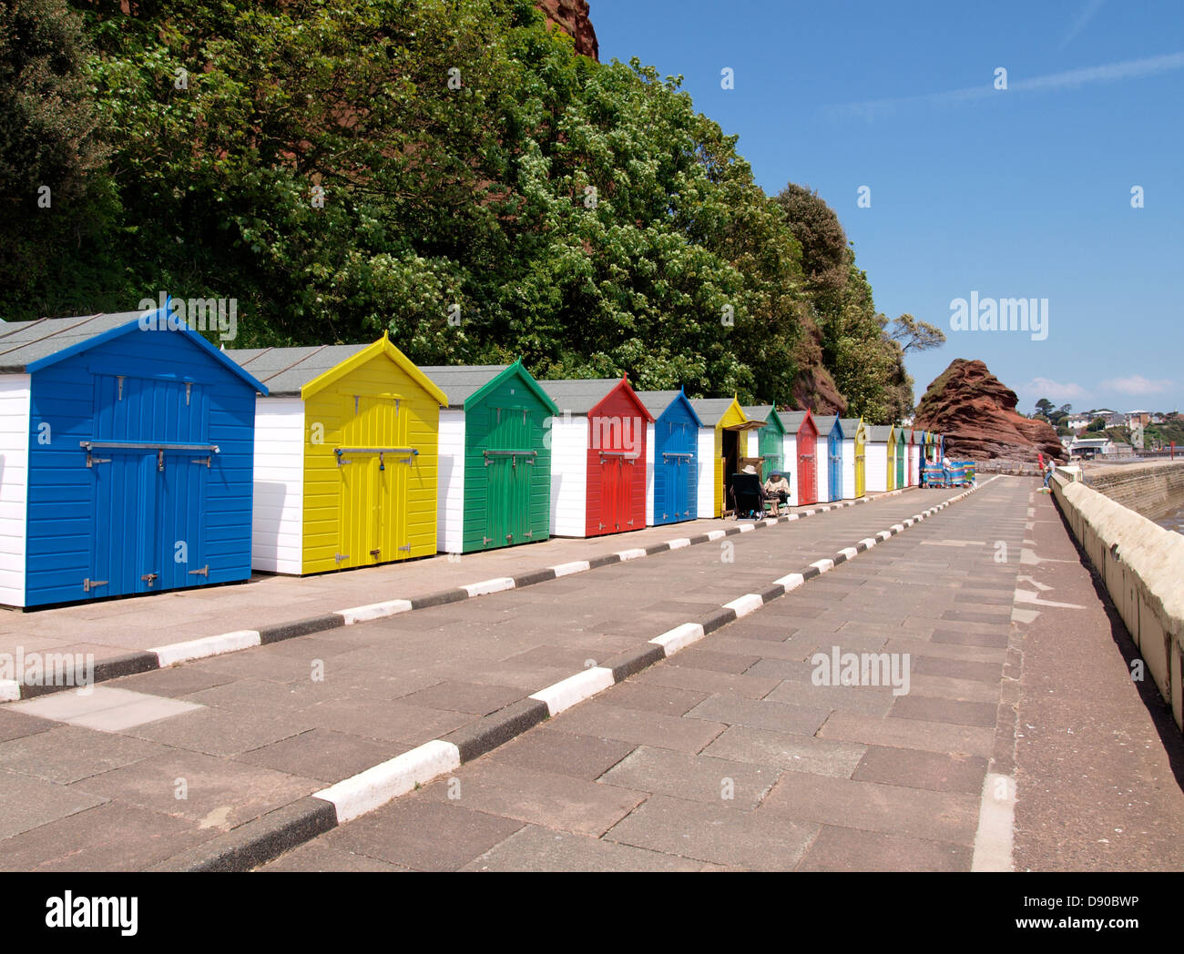 Beach huts, Dawlish, Devon, UK 2013 Stock Photo - Alamy