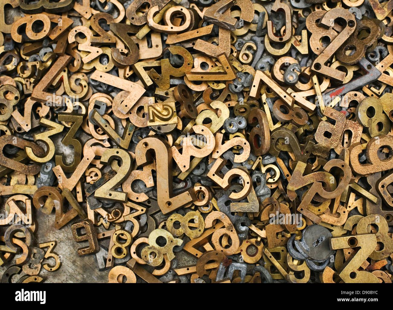 Brass numbers hi-res stock photography and images - Alamy