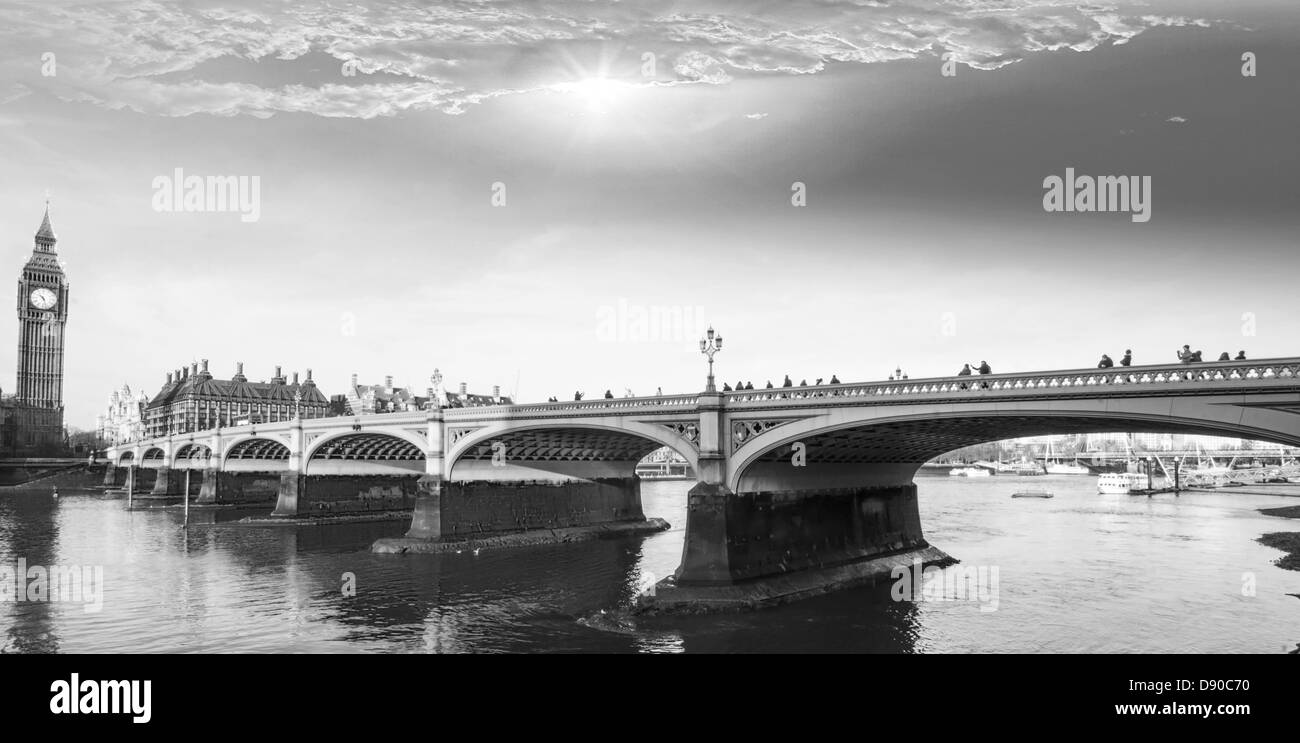 Westminster Bridge and the Big Ben Stock Photo - Alamy
