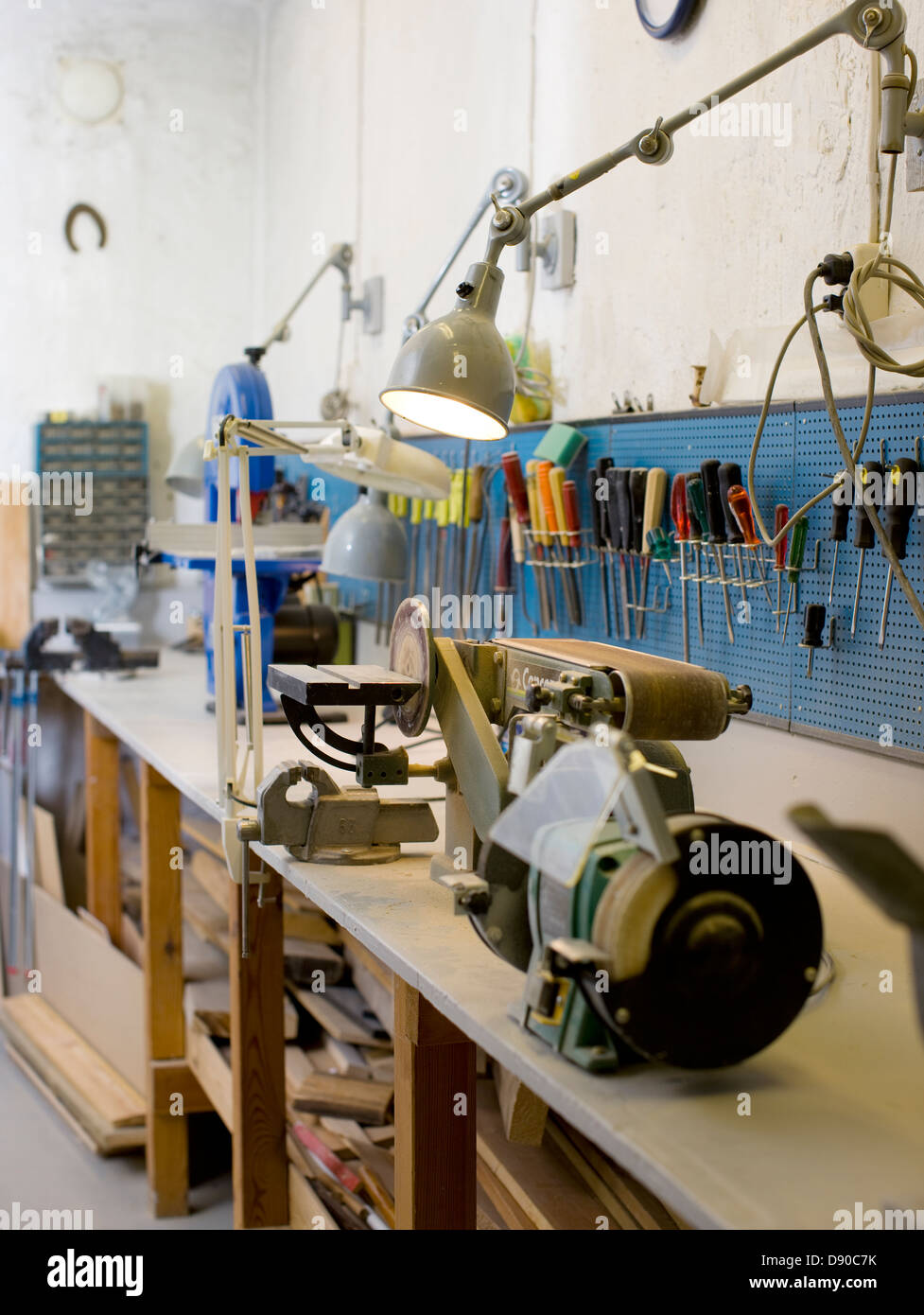 A joiner''s workshop Stock Photo - Alamy