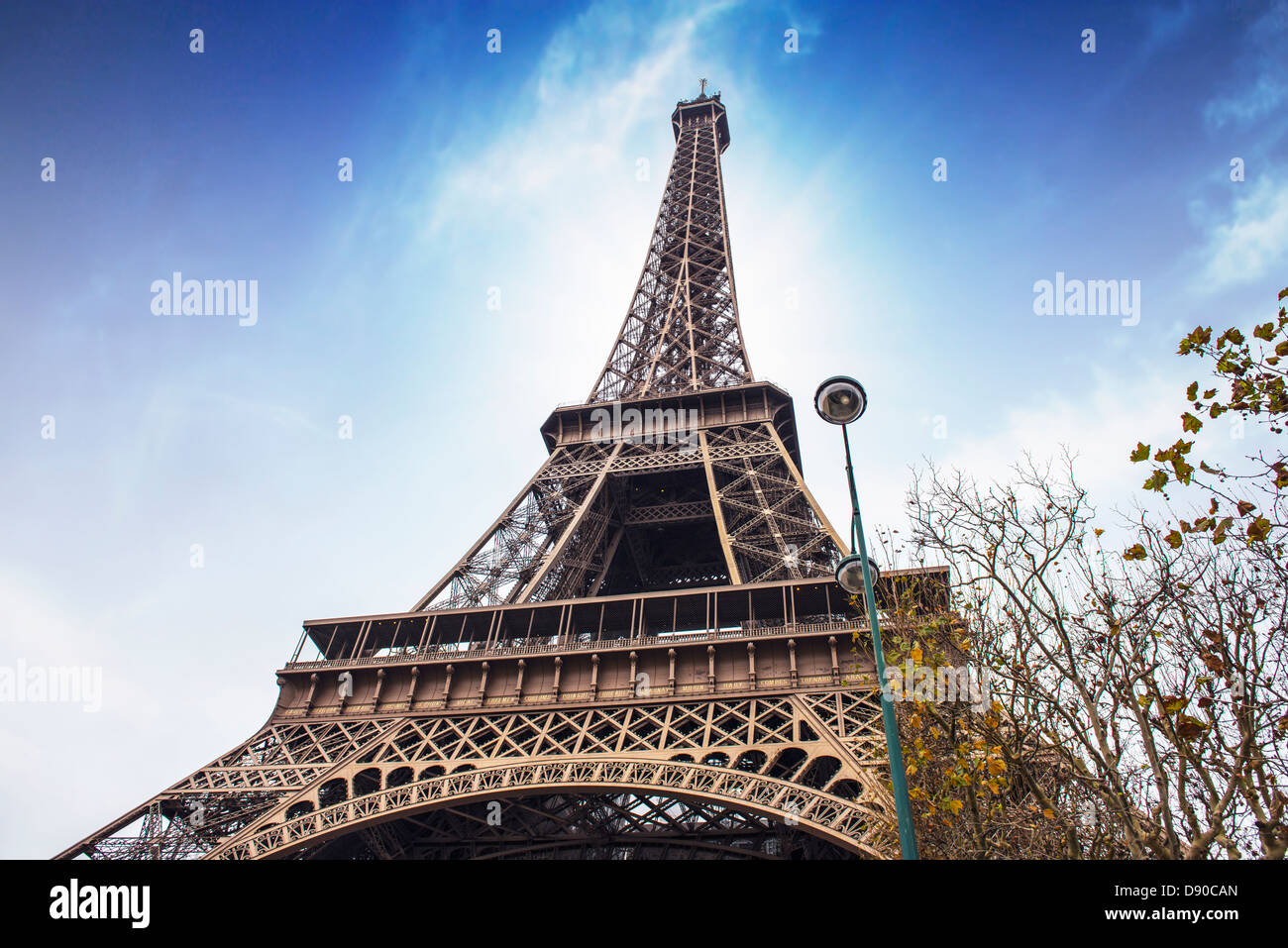 Eiffel tower architecture from below hi-res stock photography and ...
