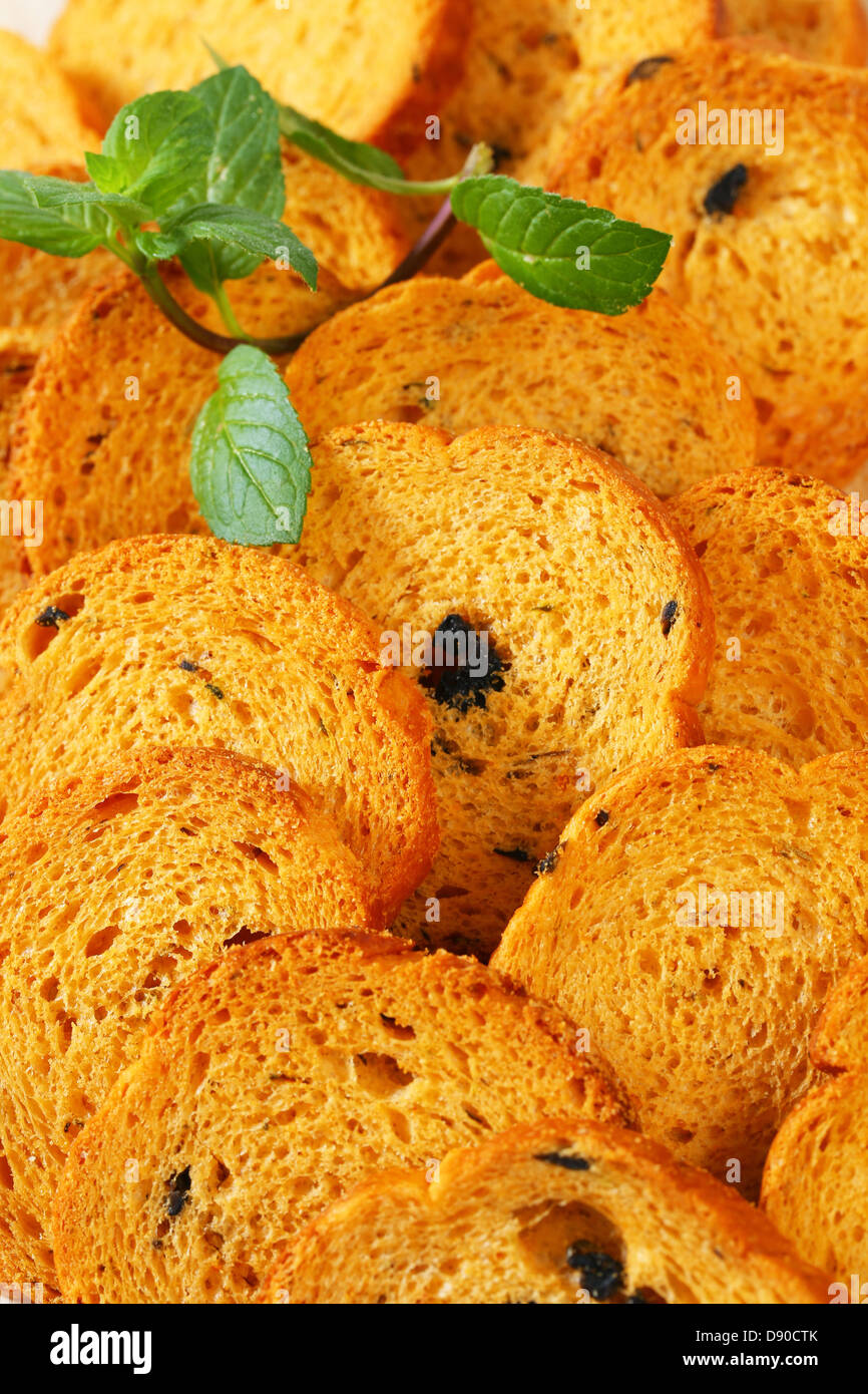 Small round cracker background hi-res stock photography and images - Alamy