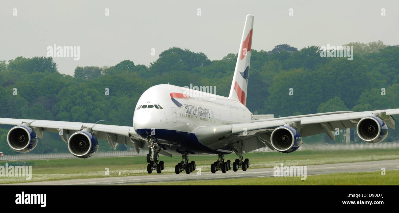 The first British Airways Airbus A380 got its finishing touches in ...
