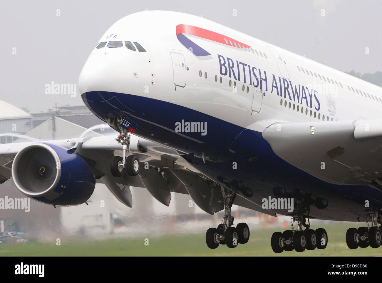 The first British Airways Airbus A380 got its finishing touches in ...