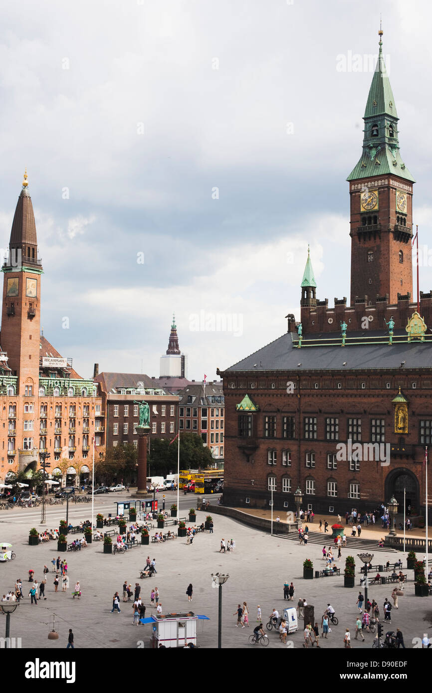 Copenhagen town hall square hi-res stock photography and images - Alamy