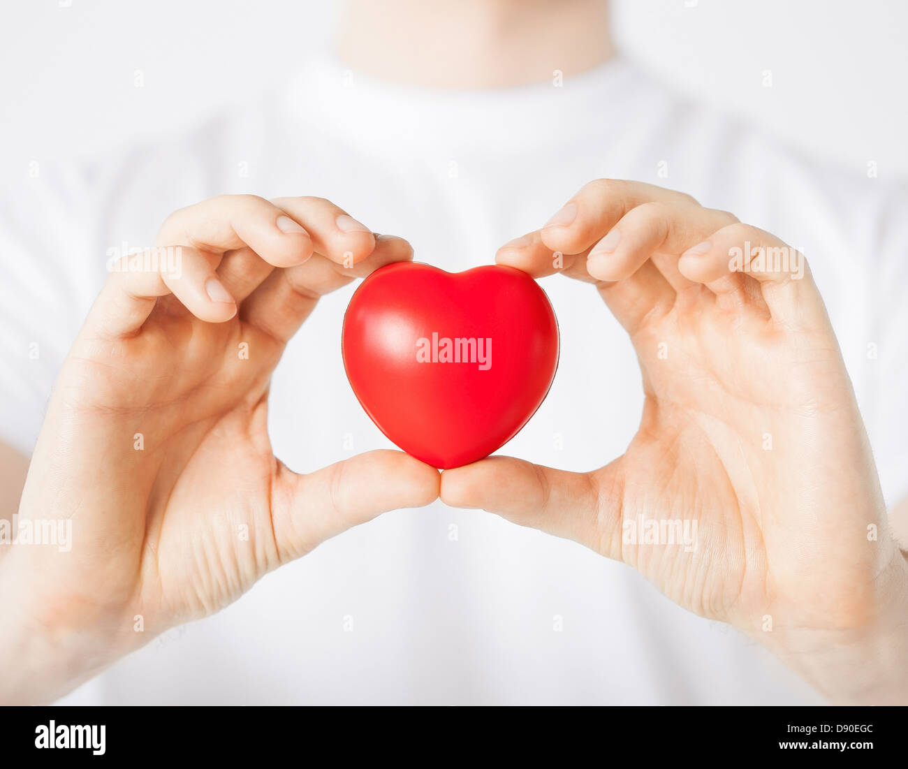 man hands with heart Stock Photo - Alamy
