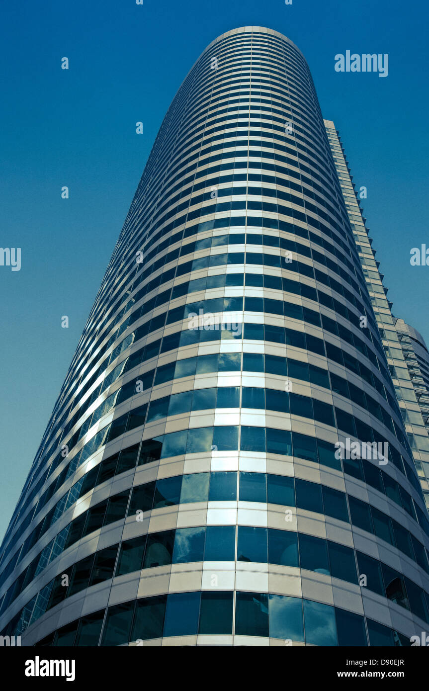 Low angle view of office building Stock Photo - Alamy