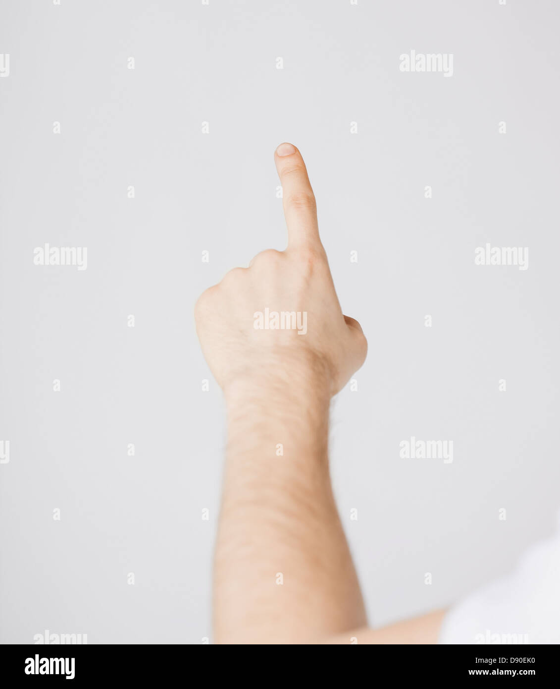 man hand pointing at something Stock Photo - Alamy
