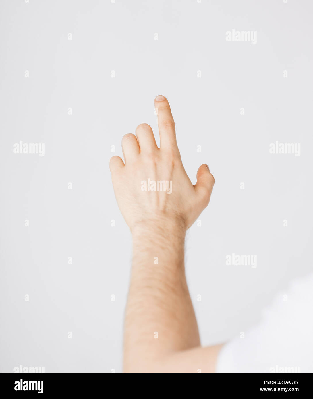man hand pointing at something Stock Photo - Alamy