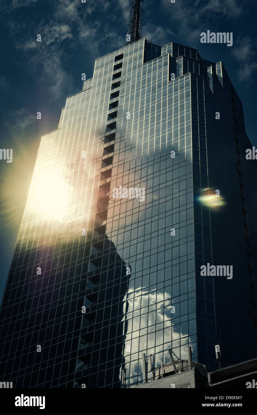 Low angle view of office building Stock Photo - Alamy