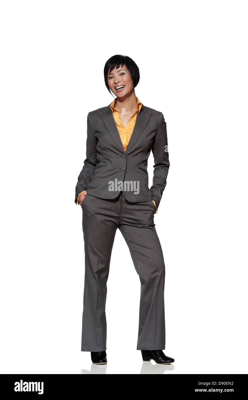 Studio portrait businesswoman Cut Out Stock Images & Pictures - Alamy