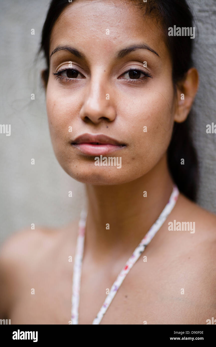 Portrait of serious woman Stock Photo - Alamy