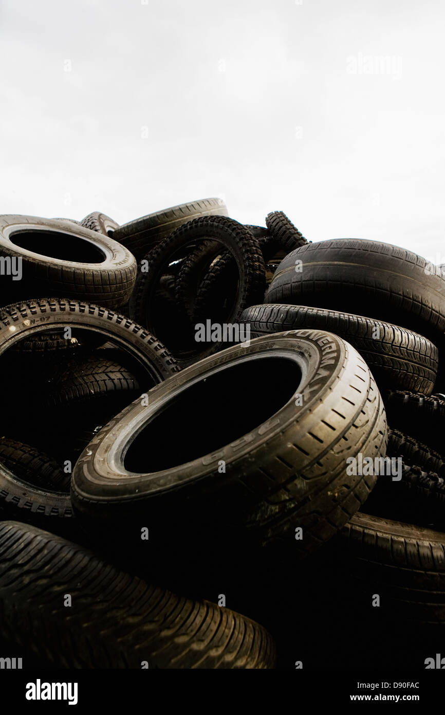 Heap of old tires Stock Photo - Alamy