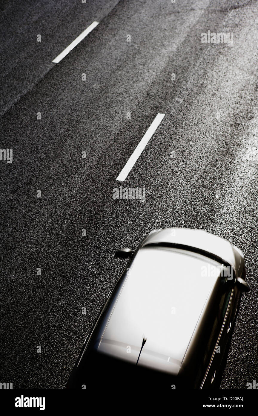 Car high angle view hi-res stock photography and images - Alamy