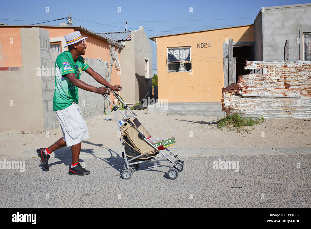 Photos of daily life in the township of Delft, South Africa Stock Photo ...