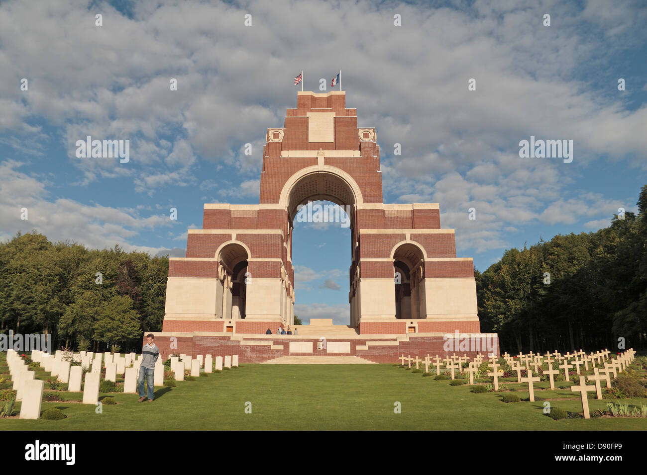 The Thiepval Memorial designed by Sir Edwin Lutyens,(Memorial to The ...