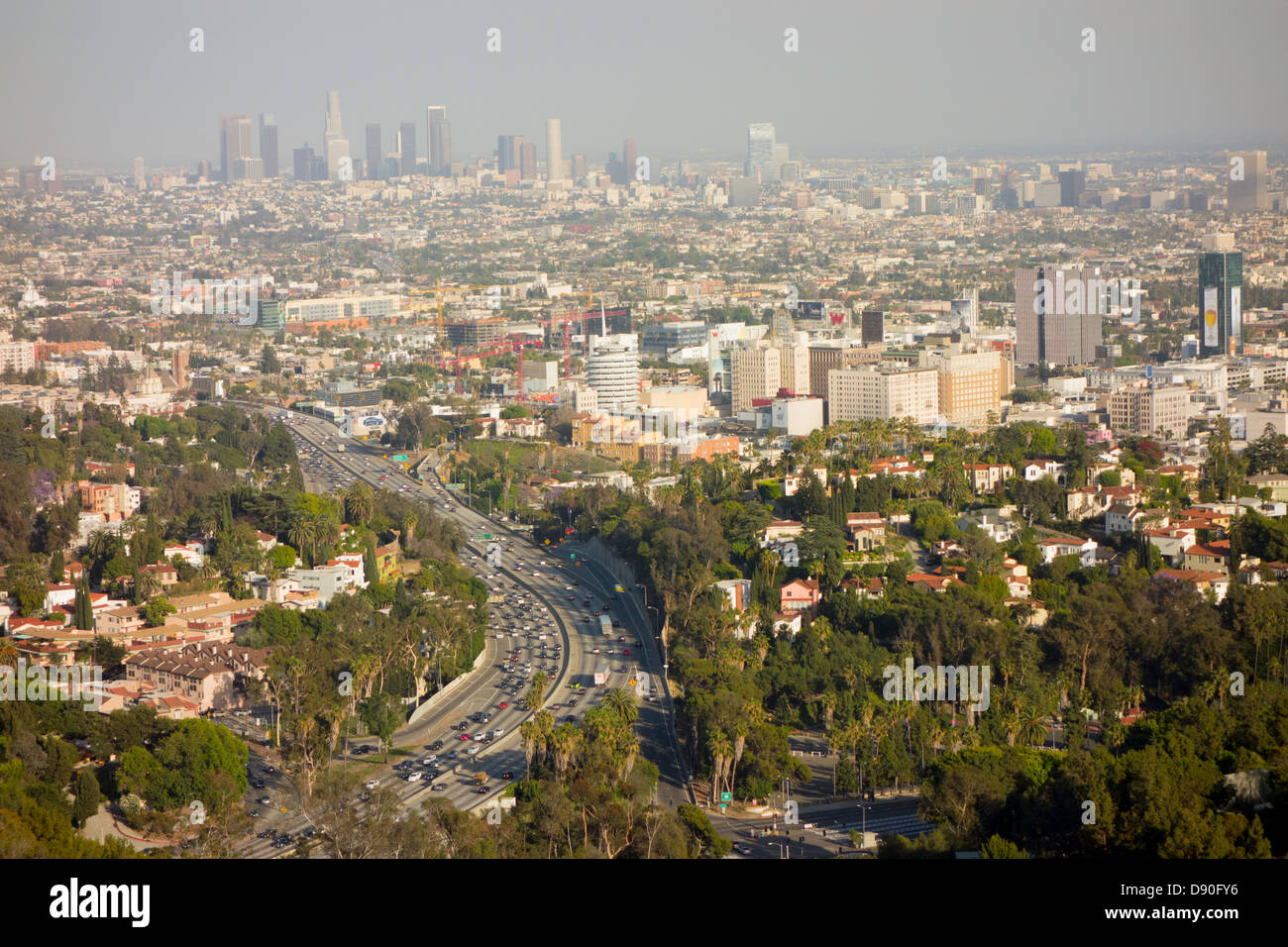 Los Angeles Highway Cars High Resolution Stock Photography and Images ...