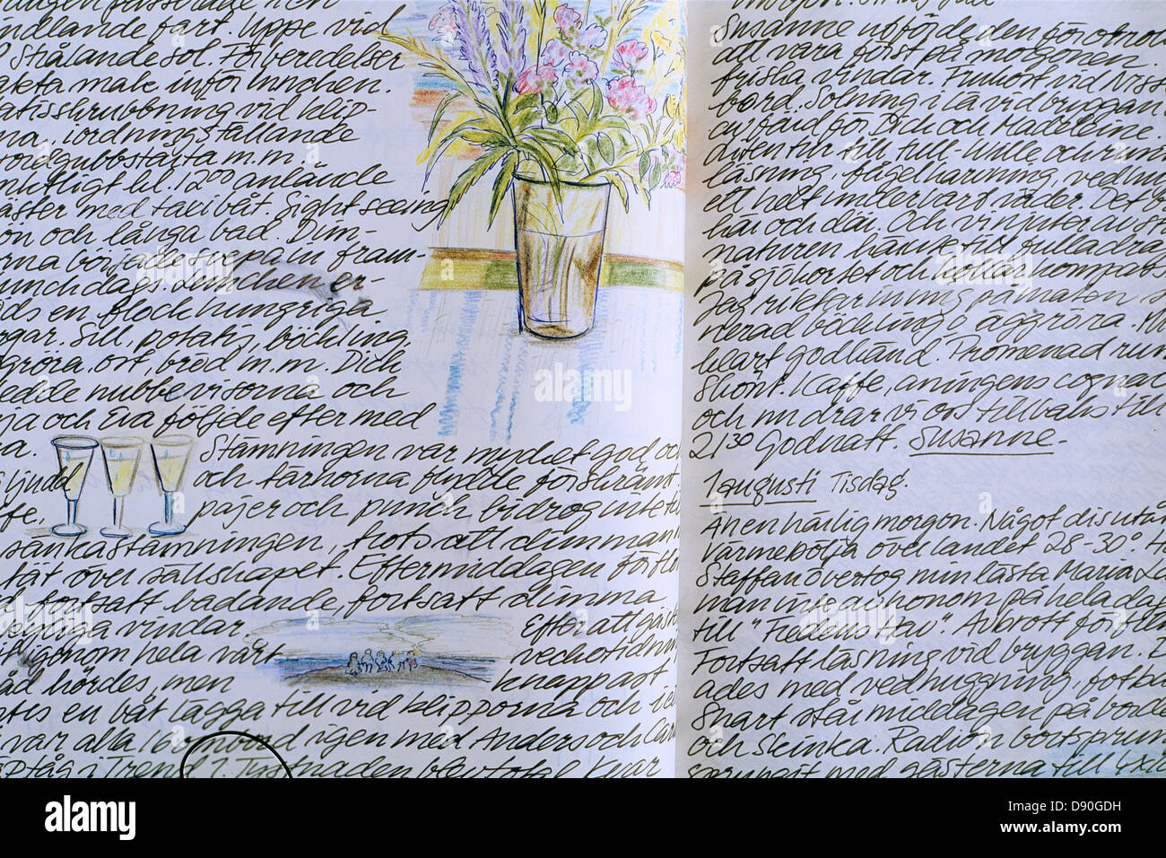 A diary, close-up Stock Photo - Alamy