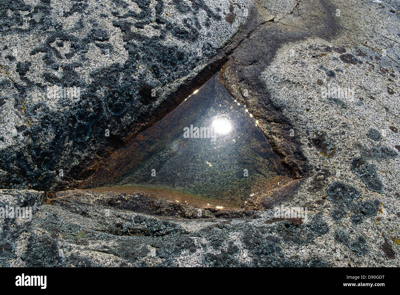 Water in a crevice, close-up Stock Photo - Alamy