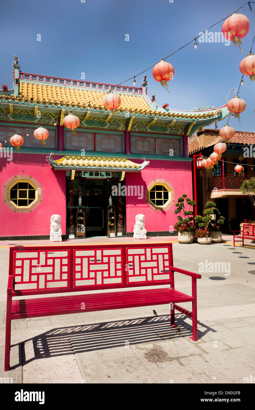 Chinese Architecture Chinatown Los Angeles High Resolution Stock ...