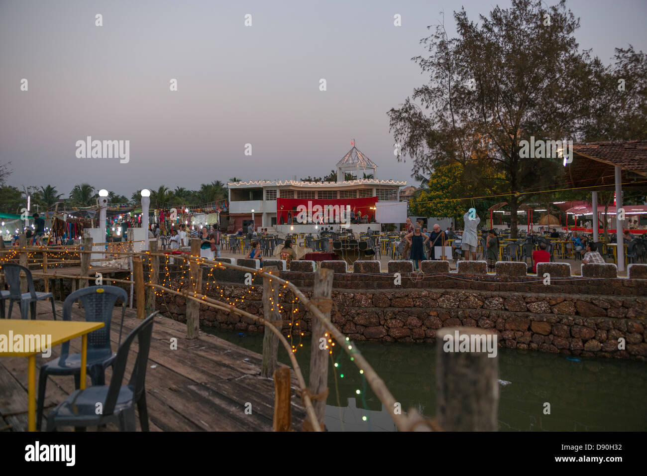 Arpora night market Stock Photo - Alamy