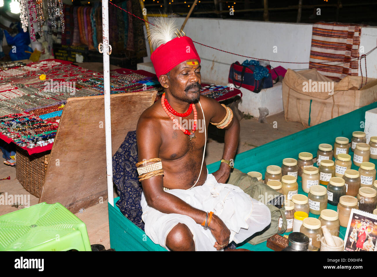 Arpora night market Stock Photo - Alamy