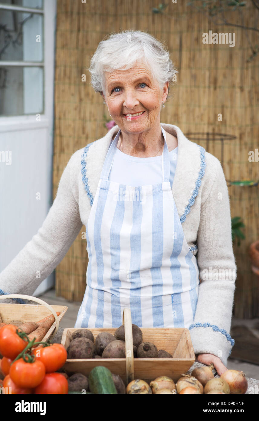 An elderly scandinavian woman, Sweden Stock Photo - Alamy