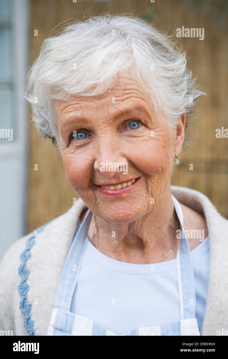 An elderly scandinavian woman, Sweden Stock Photo - Alamy