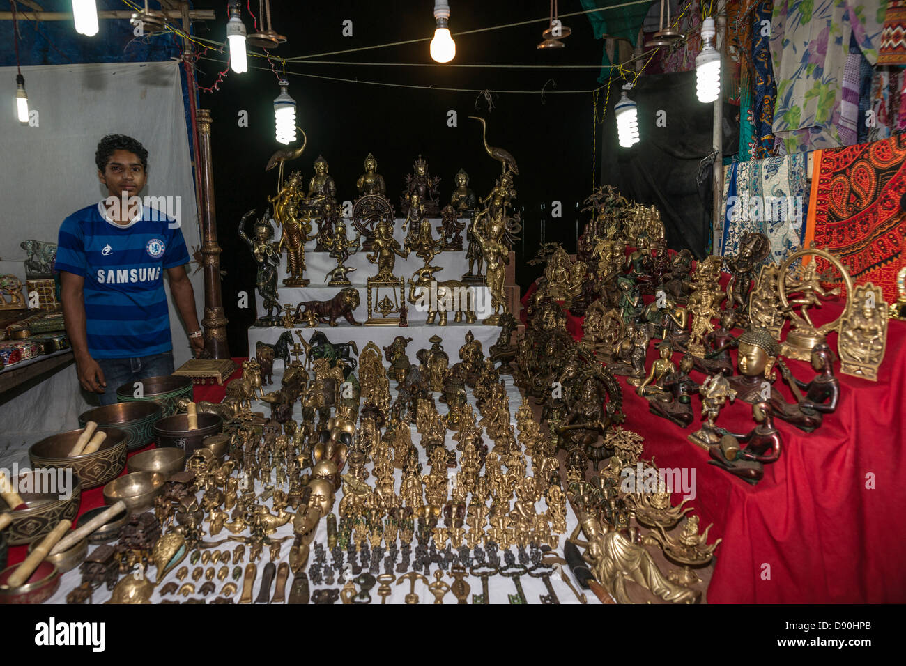 Arpora night market hi-res stock photography and images - Alamy