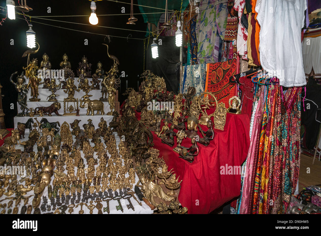 Arpora night market hi-res stock photography and images - Alamy