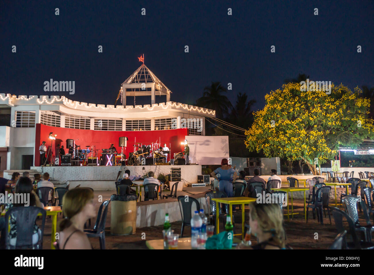 Arpora night market Stock Photo - Alamy