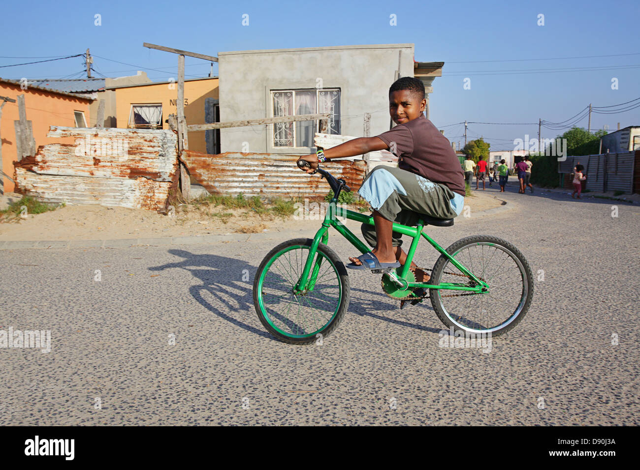Photos of daily life in the township of Delft, South Africa Stock Photo ...