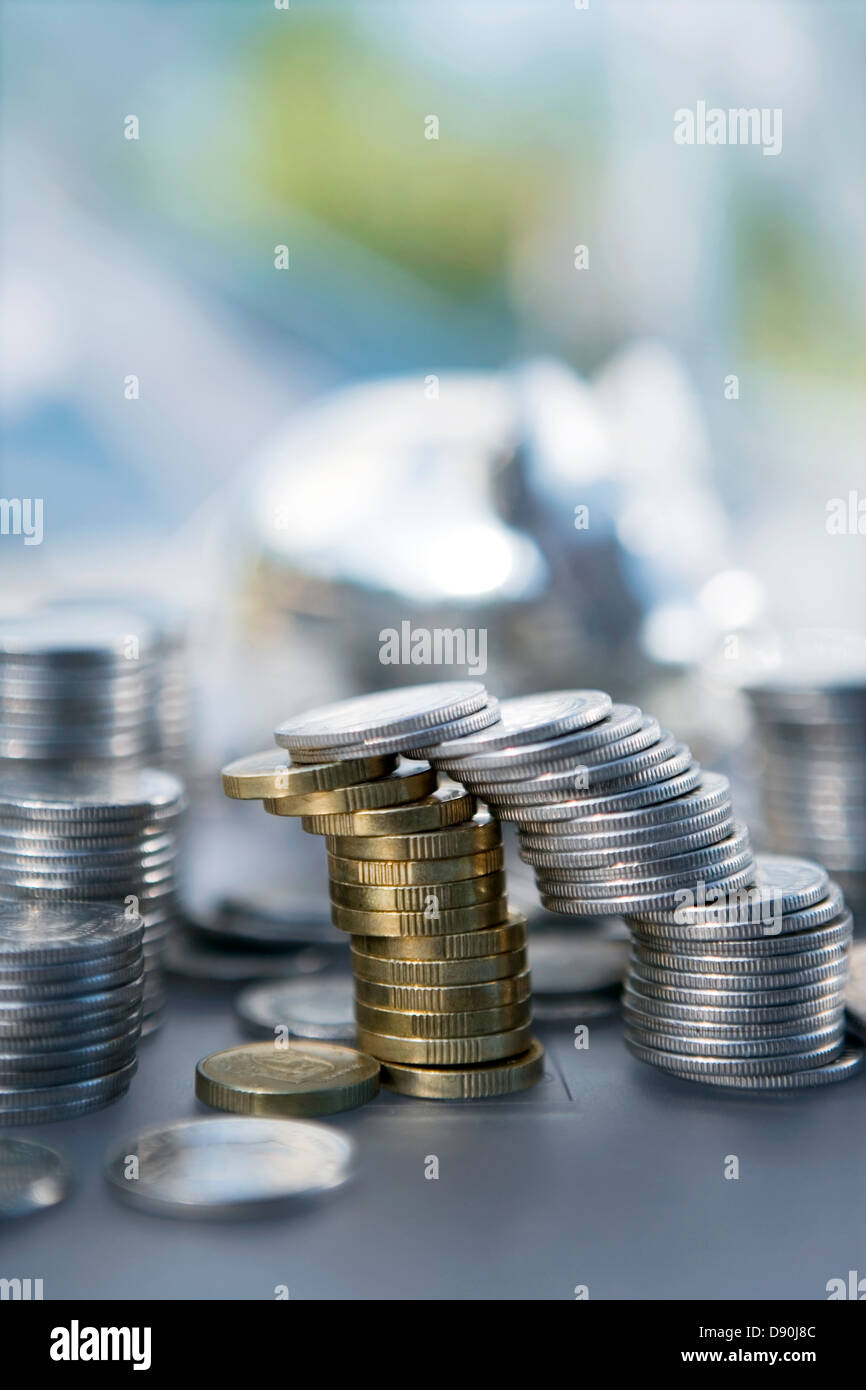 Pile of coins Stock Photo - Alamy