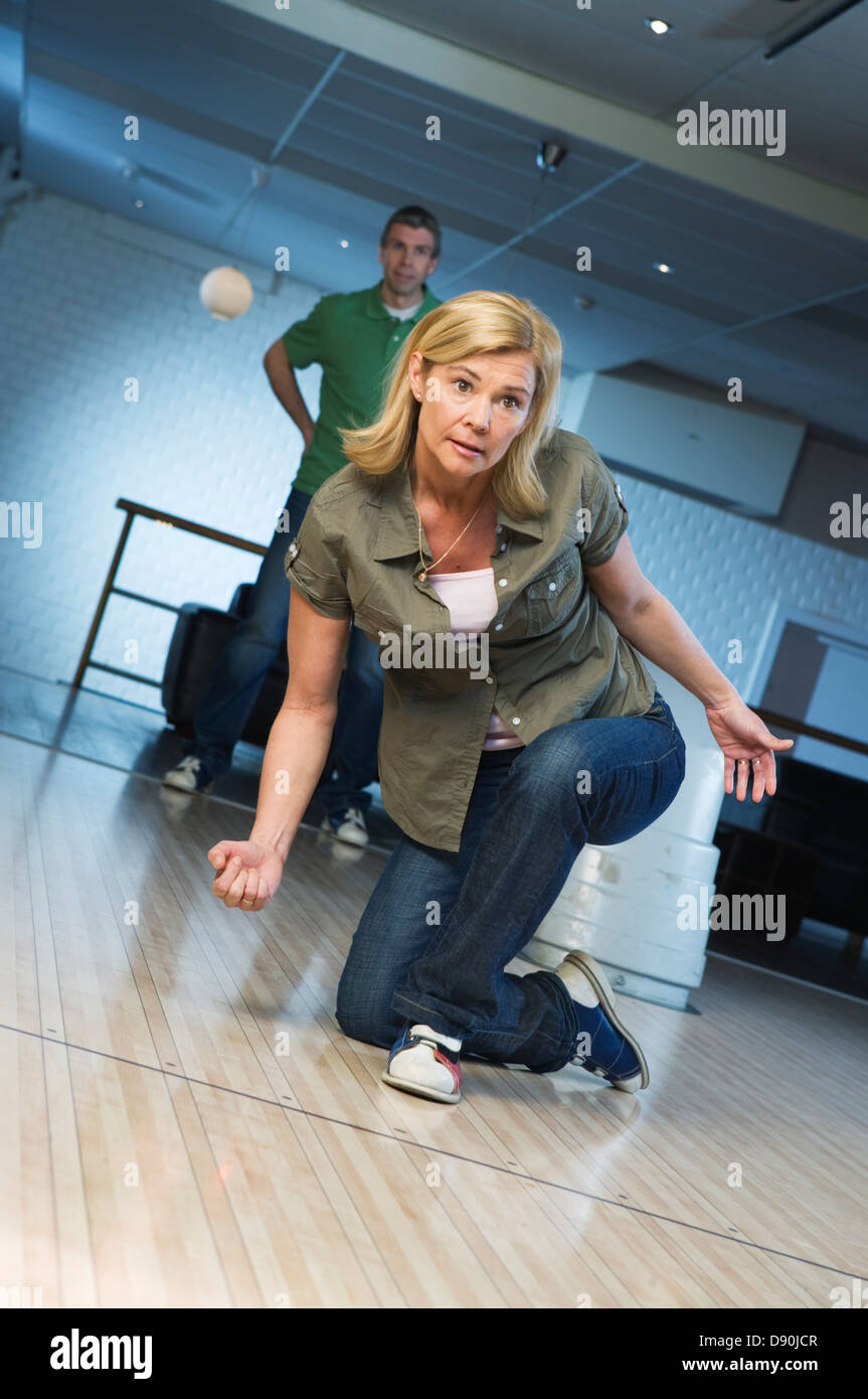 A female bowler Stock Photo - Alamy