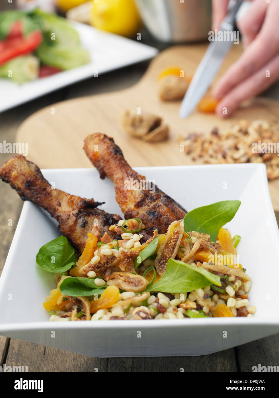 Cafe main course chicken hi-res stock photography and images - Alamy