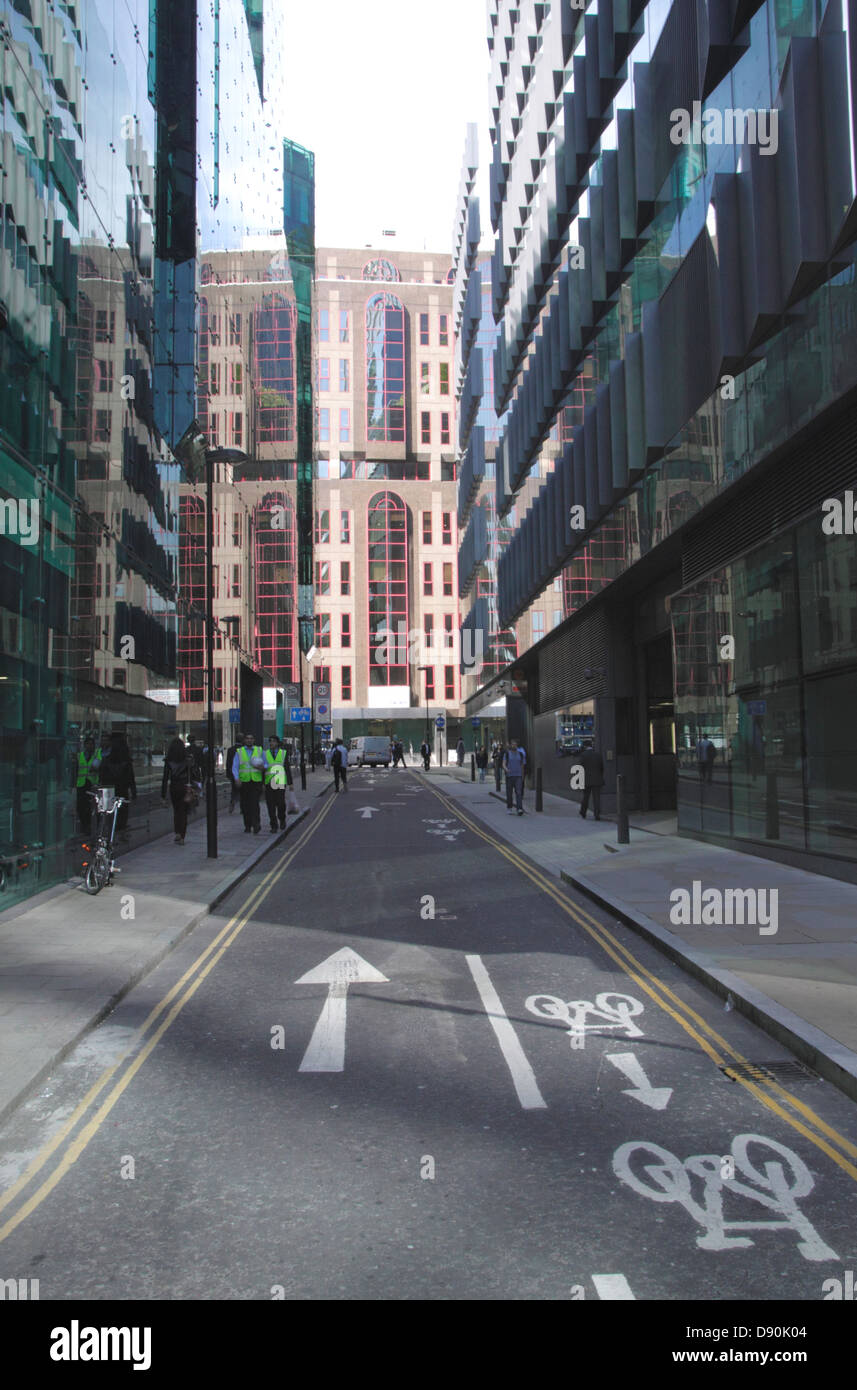 Moor Lane in the City of London Stock Photo - Alamy