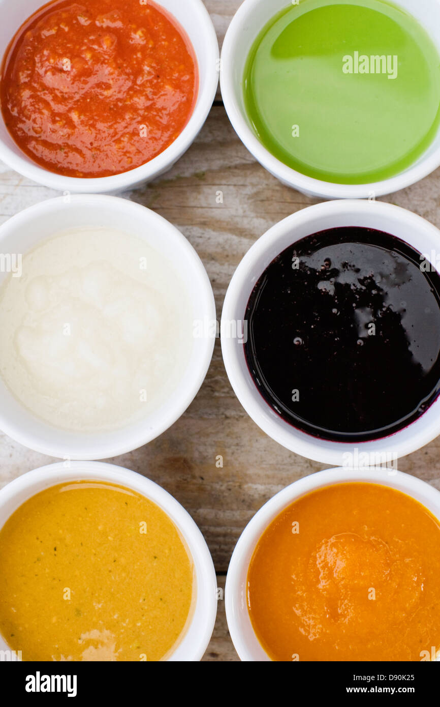 Variety of savory sauces Stock Photo - Alamy