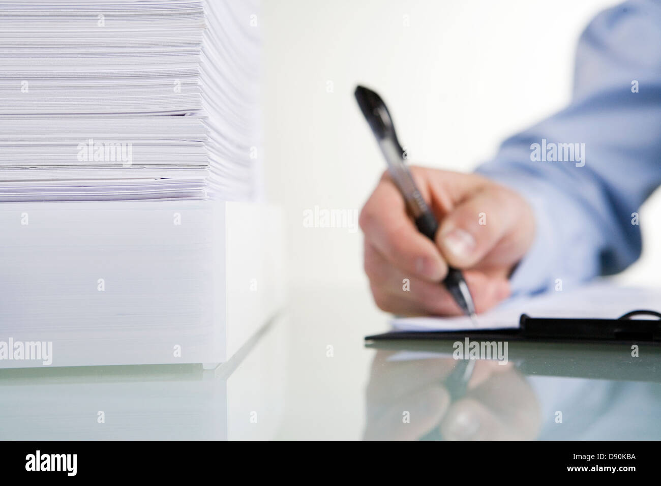 A hand writing on a paper Stock Photo - Alamy