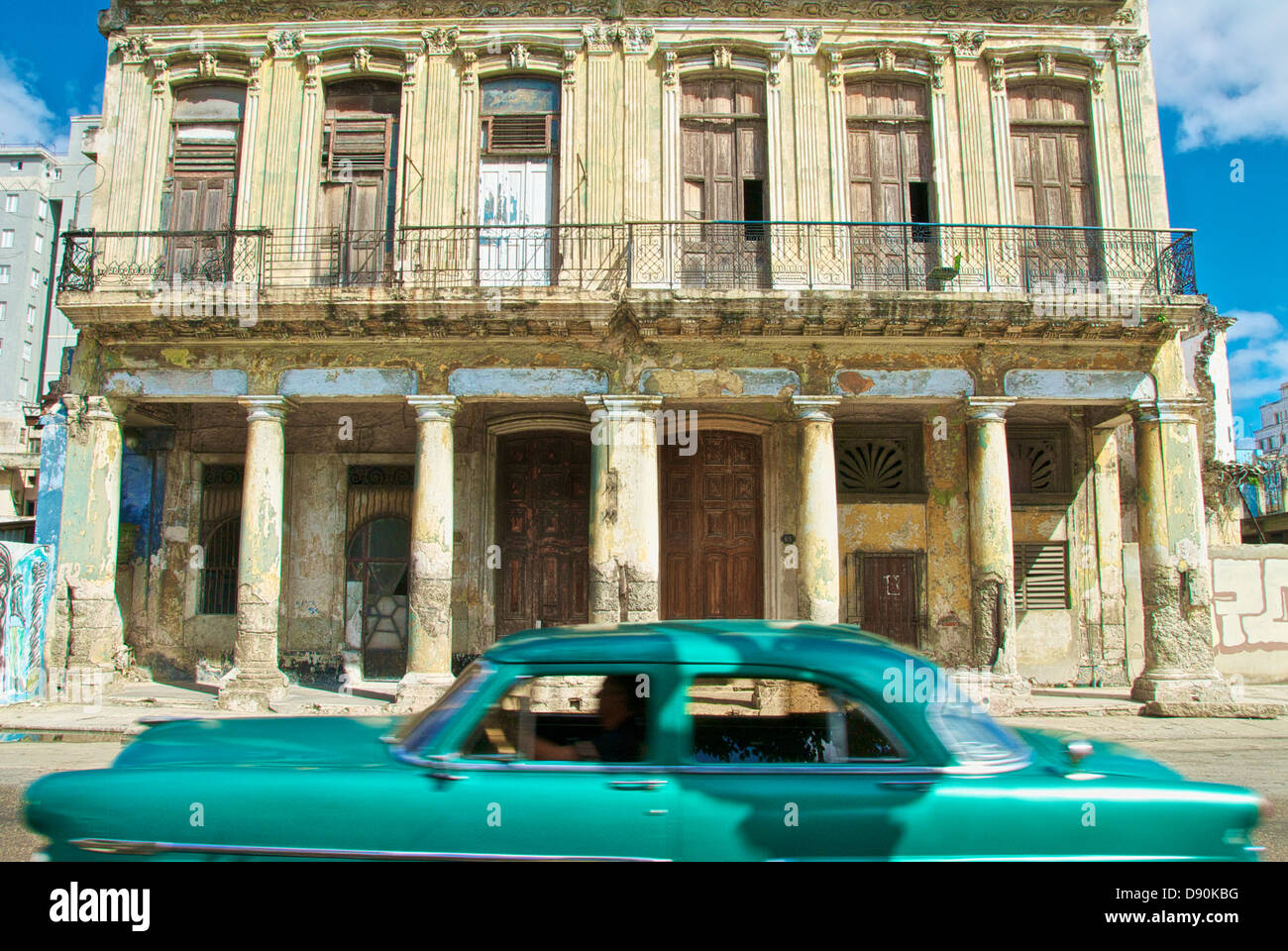 Havana old american car capital building hi-res stock photography and ...