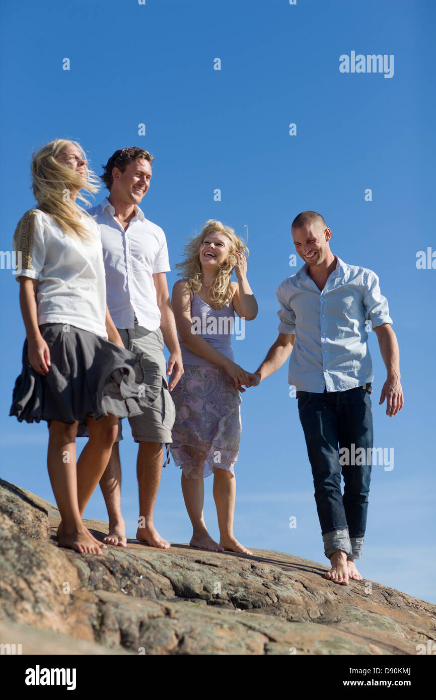 Two women standing together hi-res stock photography and images - Alamy