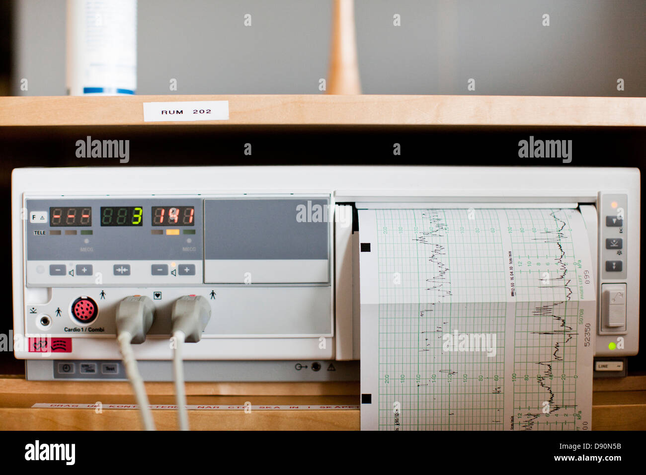 Cardiogram machine, close-up Stock Photo - Alamy