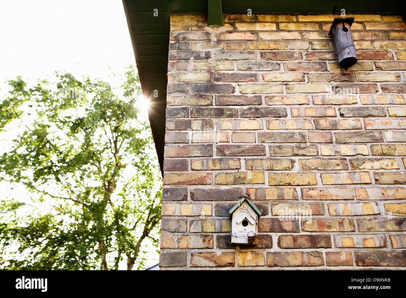 A nesting box on a house wall, Sweden Stock Photo - Alamy