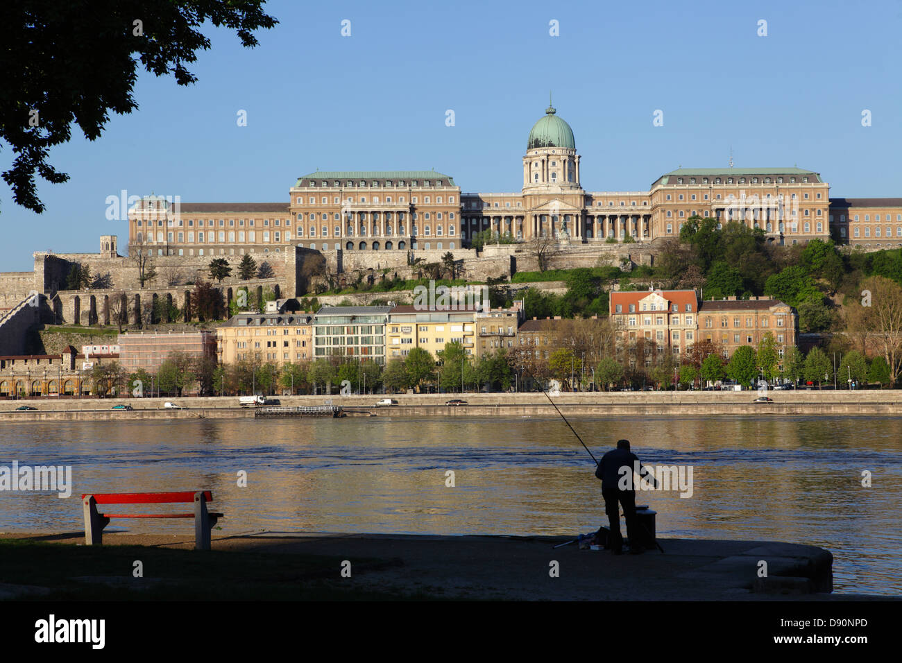 Buda Castle seen across the Danube, Budapest, Hungary Stock Photo - Alamy