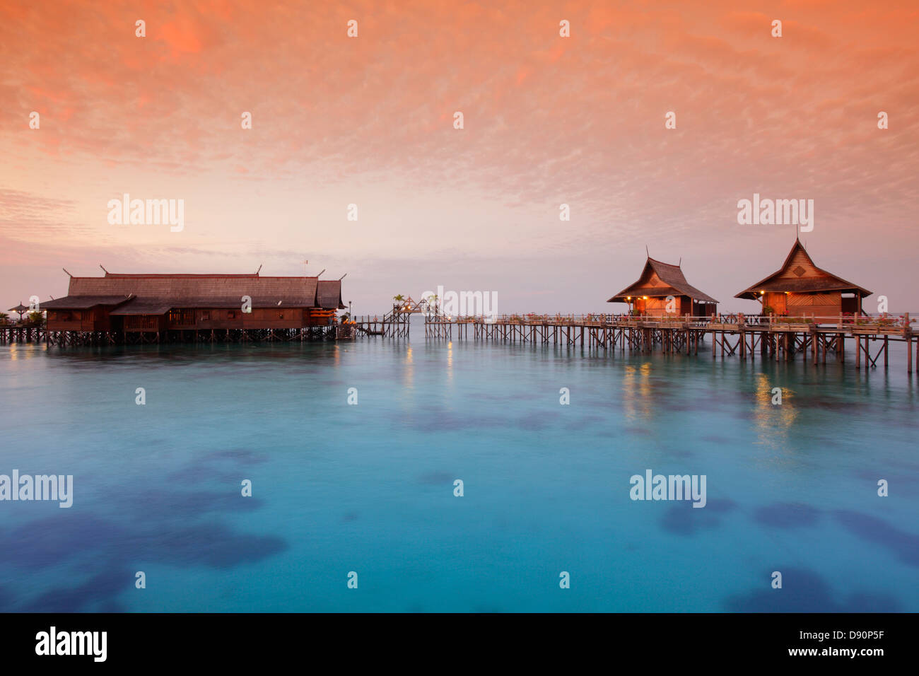 Kapalai resort at Kapalai Island, Borneo, Malaysia Stock Photo - Alamy