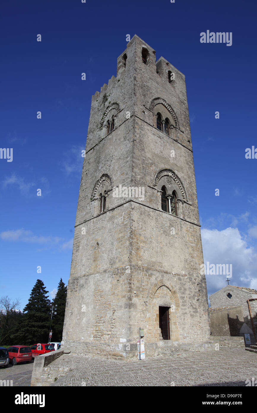 Church Matrix in Erice, Sicily, Italy Stock Photo - Alamy